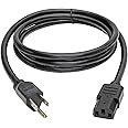 Amazon.com: Tripp Lite P007-006 Heavy Duty Computer Power Cord, 15A, 14AWG (NEMA 5-15P to IEC ...
