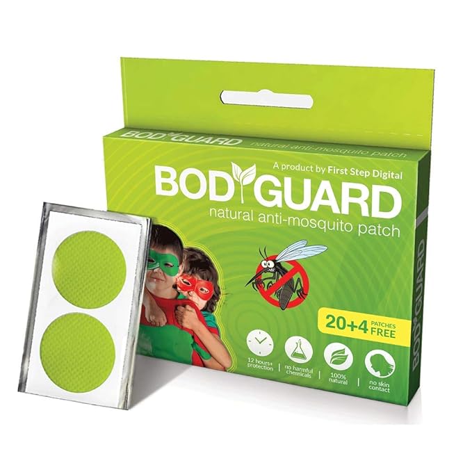 Bodyguard Premium Natural Anti Mosquito Repellent Patches - 20 + 4 ...