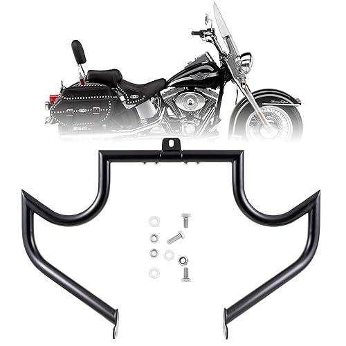 Kinglemc Crash Bar Engine Guard Highway Freeway Bar for Harley Softail ...
