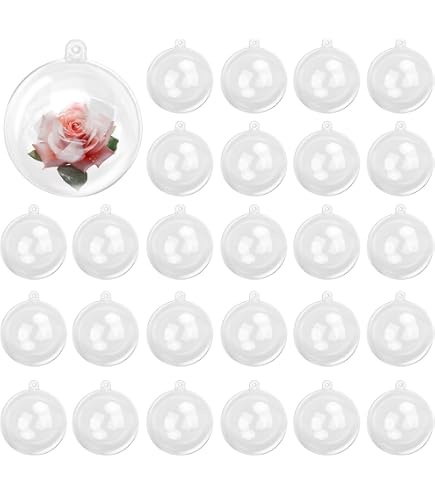 Esferas Transparentes De Plastico Clear Plastic Balls MANCHAP 40-Pack 3 ...