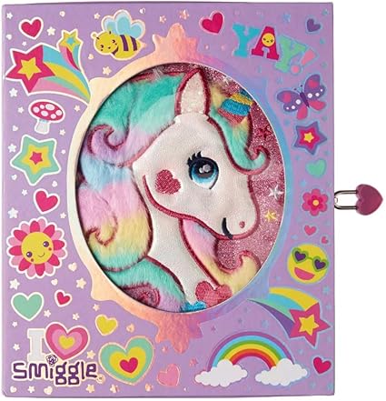 Smiggle Secrets Journal Kit with Lock - Sparkle Unicorn (Pink): Amazon ...