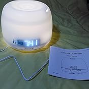 Amazon.com: Heka Living Essential Oil Diffuser Humidifier - LED ORANGE Clock With Adjustable ...