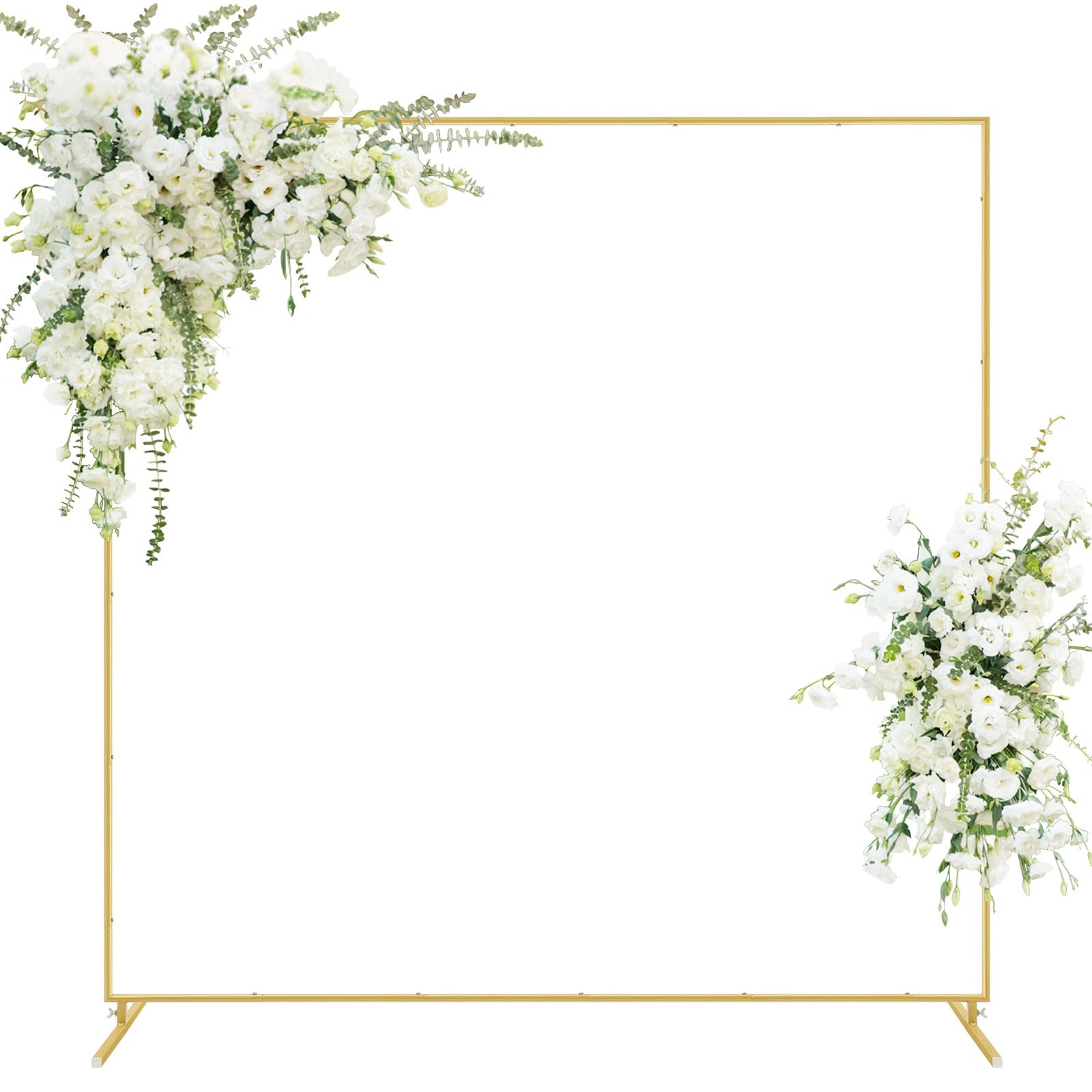 Fogein 6.6FT Square Arch Backdrop Stand, Metal Balloon Arch Stand ...