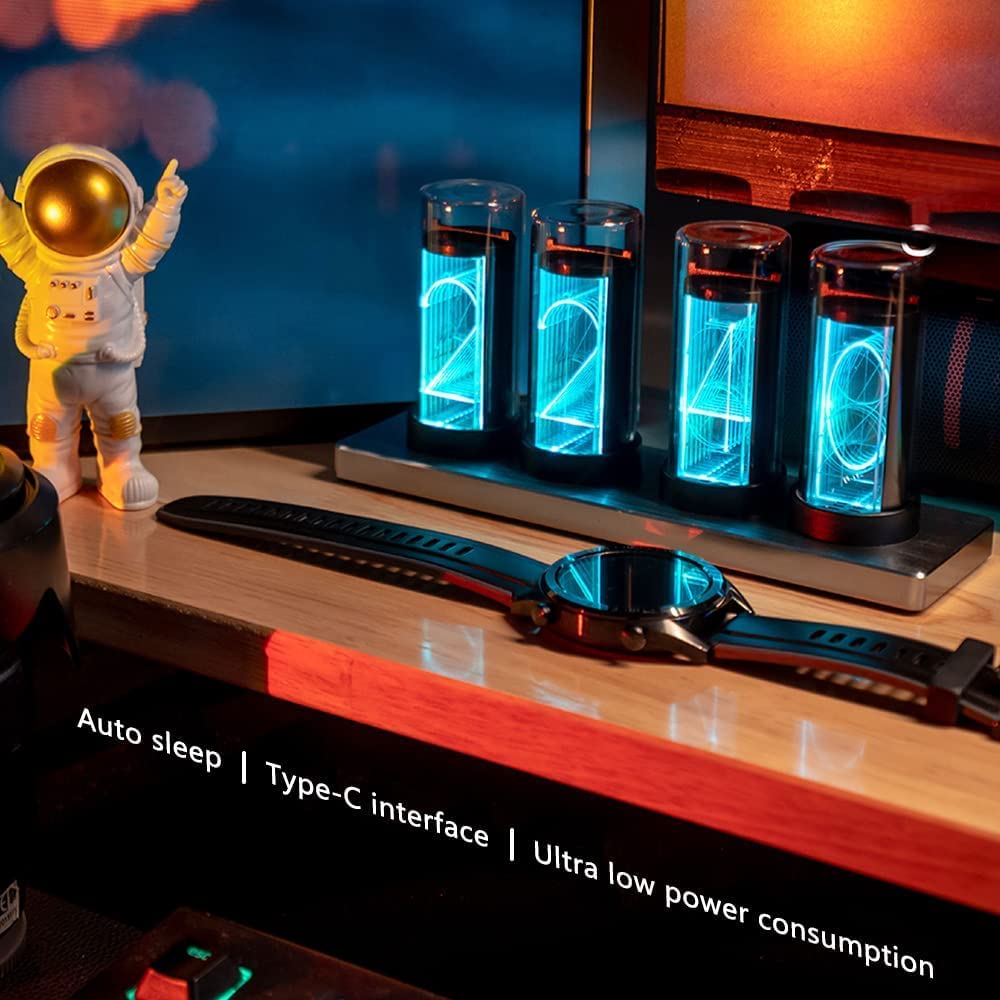 Mua Adventurers Simulation Nixie Tube Clock, Creative Retro Desk ...