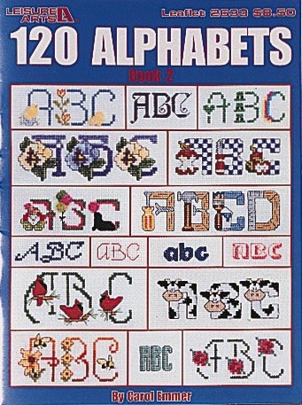 120 Alphabets - Cross Stitch Pattern Book: Emmer, Carol: 0028906026337 ...