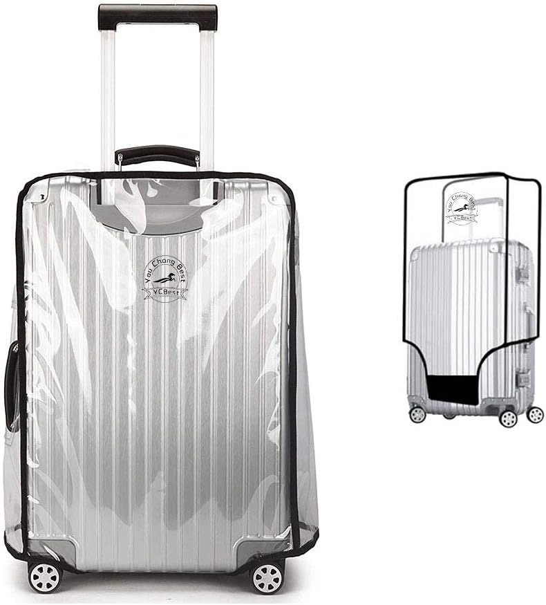 Amazon.com | PVC Luggage Protector Cover Clear Suitcase Cover Protector ...