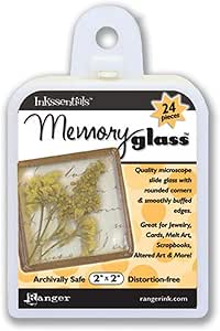 Amazon.com: Ranger Inkssentials Memory Glass, Clear Square, 2-Inch, 2-Pack4