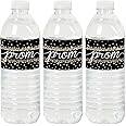 Amazon.com : Big Dot of Happiness Elegant Prom Night Water Bottle ...