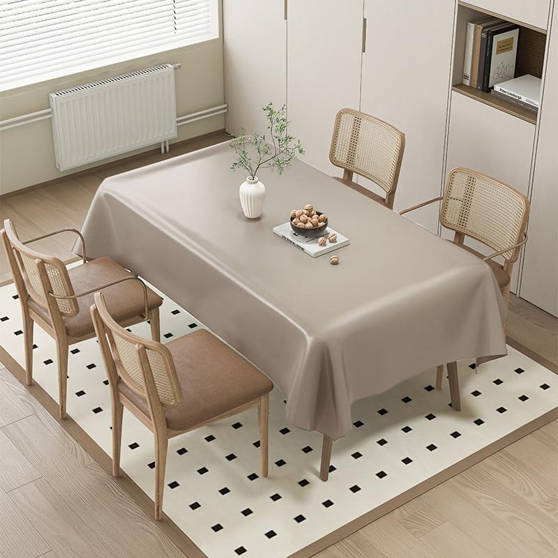 FANCEE Faux Leather Rectangle Table Cloths Warm Tablecloth for Party ...