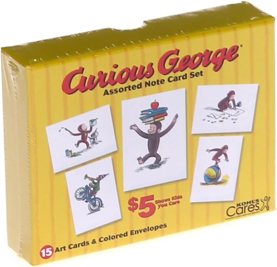 Amazon.com: Curious George Assorted Note Card Set: Everything Else