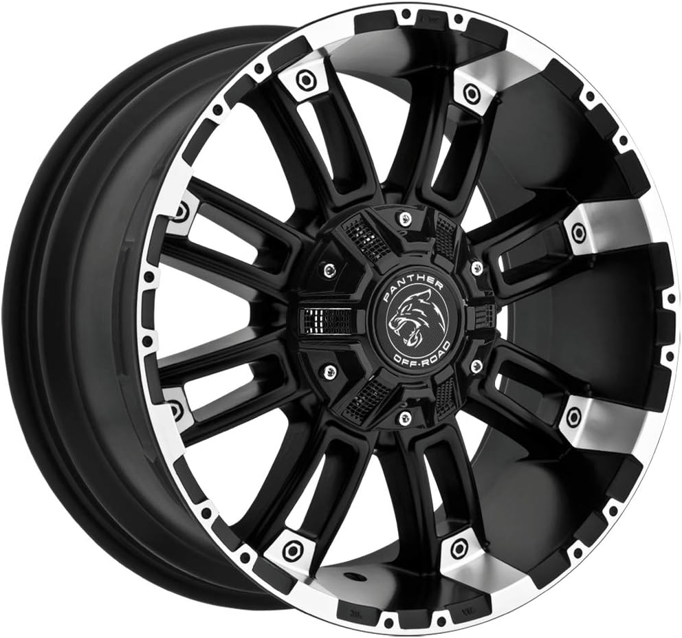 Amazon.com: Panther OffRoad 816 20x9 5x135/5x5.5" +12mm Black/Machined ...