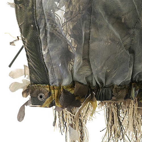 AUSCAMOTEK Hybrid Ghillie Suit for Hunting Camouflage Suit Dry Grass 3D ...