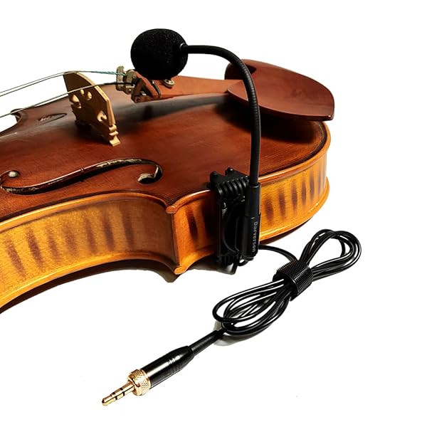 4/4 Violin Fiddle Clip Microphone for sennheiser Belt-Pack Transmitter ...