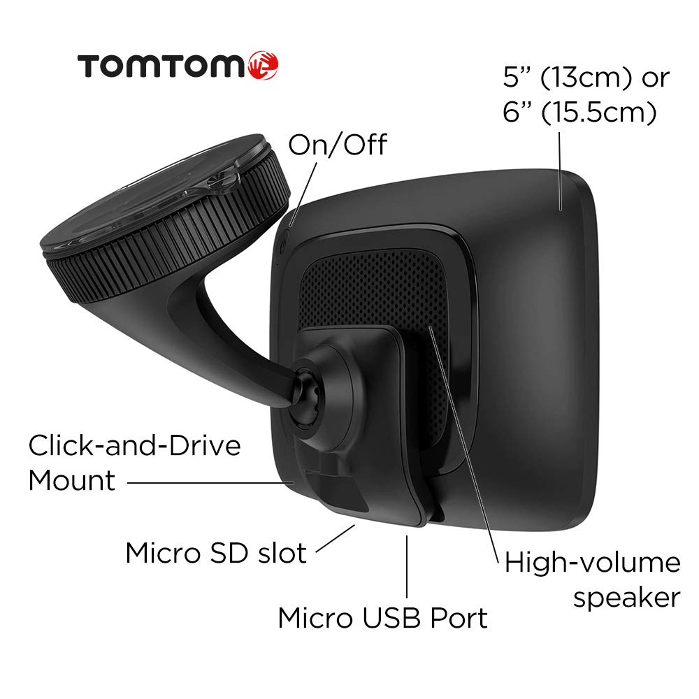 TomTom Go 520 5-Inch GPS Navigation Device With Real Time Traffic ...