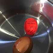 KitchenCraft Boiled Egg Timer with Colour Changing Heat Sensitive ...