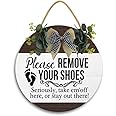 Amazon.com : Shoes Off Sign 12x12In Please Remove Your Shoes Seriously ...