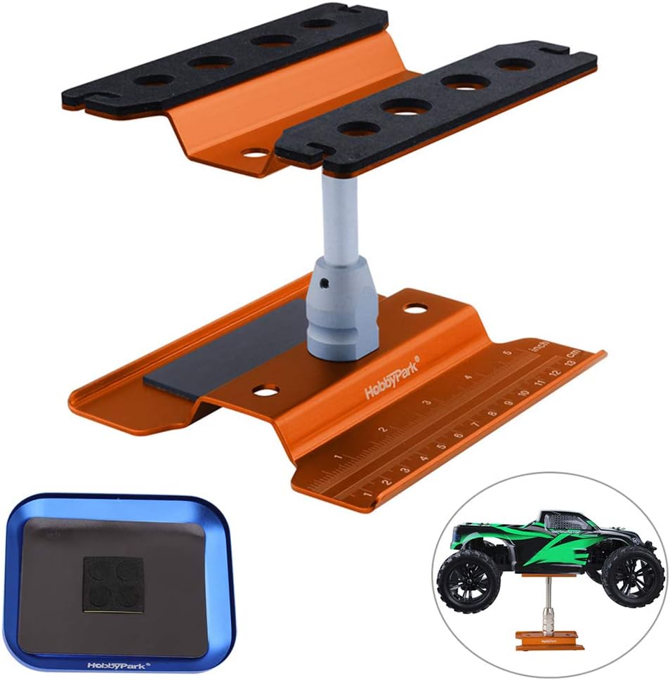 Amazon.com: Hobbypark Aluminum RC Car Work Stand Repair Workstation 360 ...