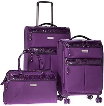 Amazon.com | Samantha Brown 3-piece Ultra Lightweight Luggage Set ...