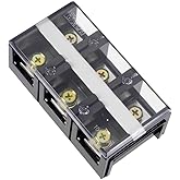 uxcell Dual Rows 4 Positions 600V 100A Wire Barrier Block Terminal Strip: Amazon.com: Industrial ...