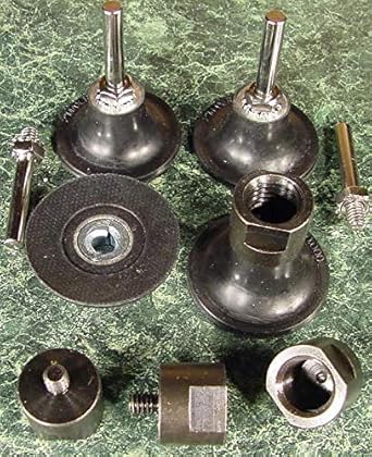 3" ROLL Lock Holders w 4-1/2" Electric Grinder Adapter roloc Made in ...