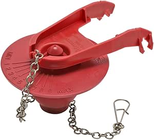 Fluidmaster 502P21 Universal Flapper with Microban, Red, Toilet ...
