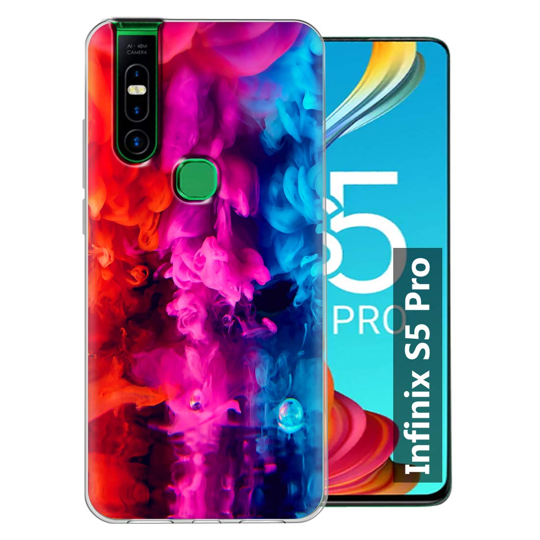 Fashionury Colorful Abstract Silicone Designer Printed Back Case Cover ...