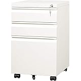 Amazon.com: DEVAISE Slim File Cabinet with Lock, 3 Drawer Mobile Filing ...