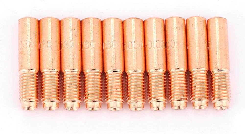 10pcs MIG Cooper Welding Contact Tips for Miller Millermatic Series ...