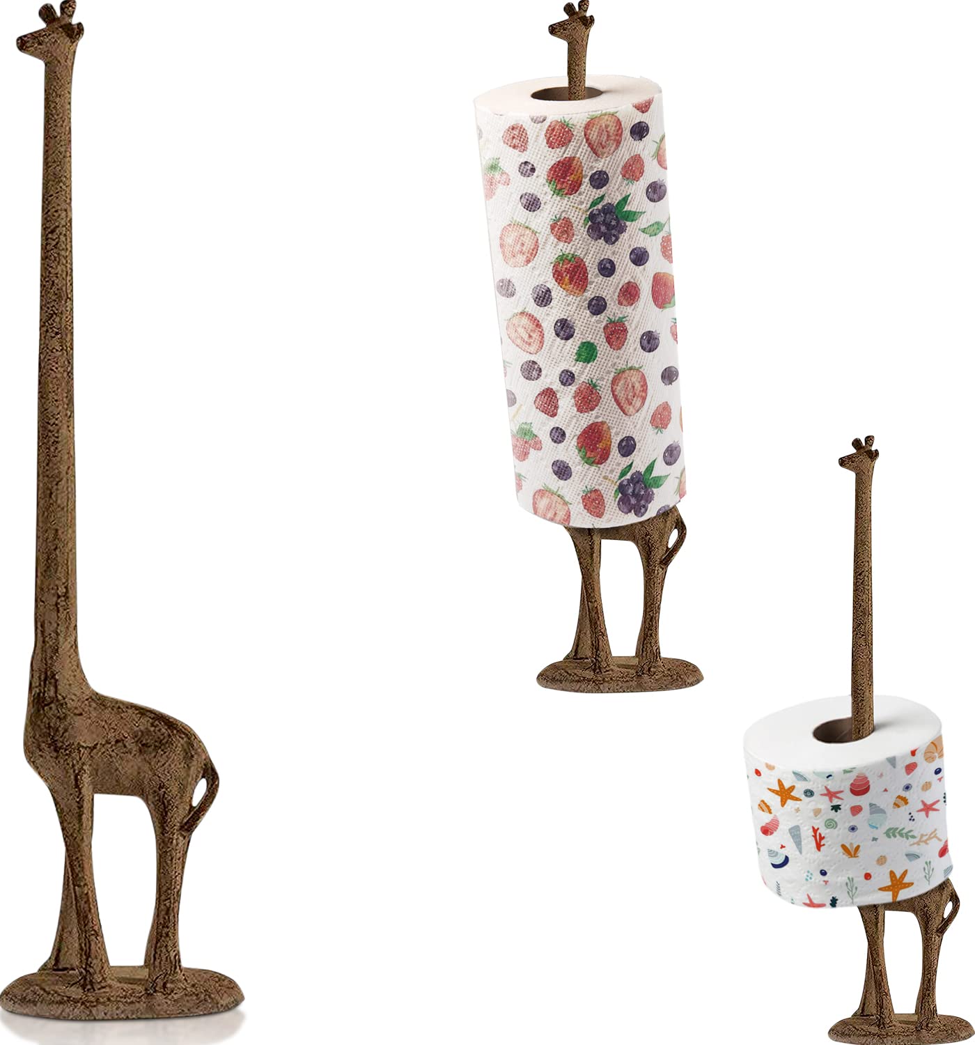 Giraffe Paper Towel Holder for Kitchen or Decorative Toilet Paper Stand ...