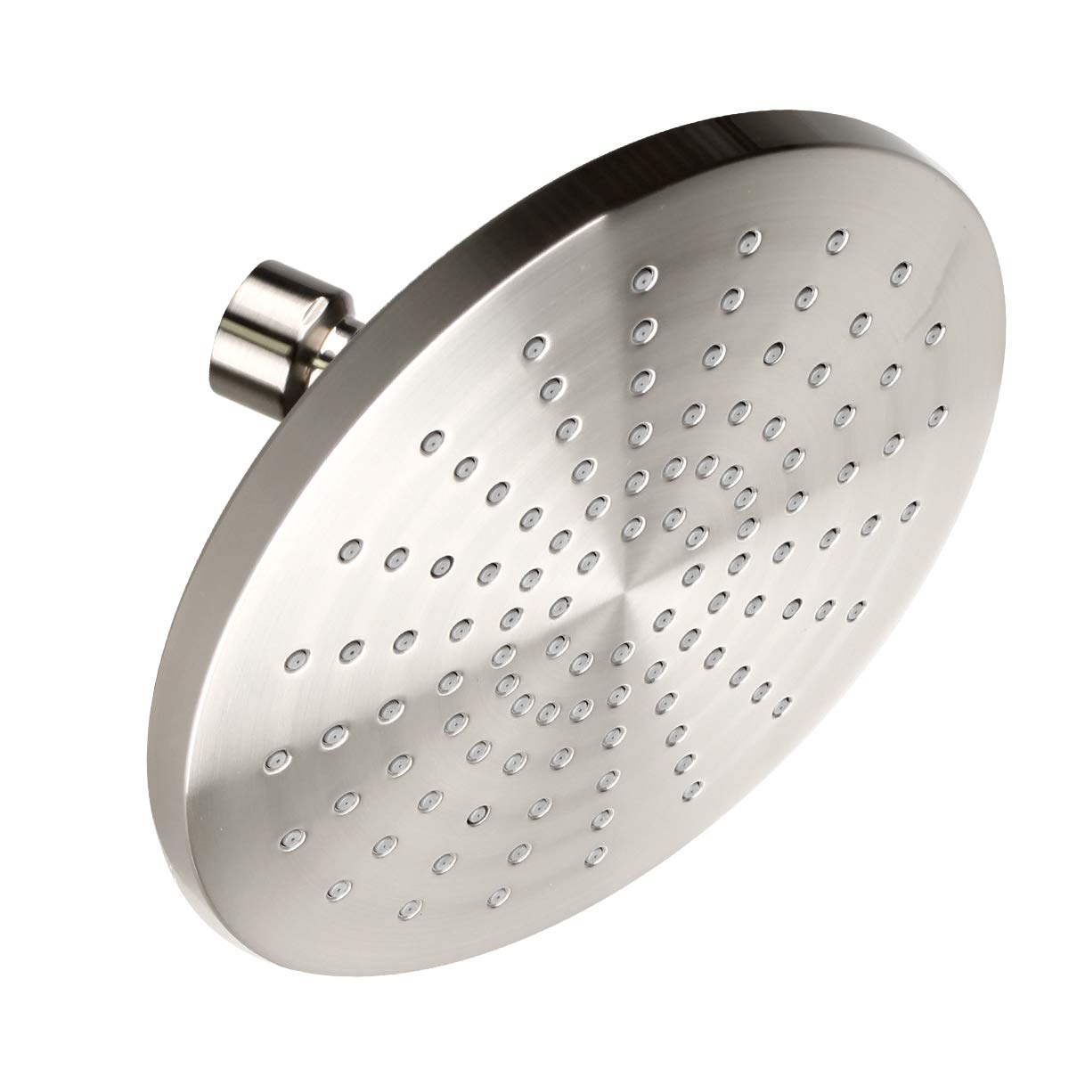 Fast duschmunstycke regn ABS krom rund Brushed Chrome 8 Inch: Amazon.se ...