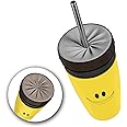 Amazon.com: CHENGNAN Twizz Coffee Cup Aperture Mug with Straw Double ...