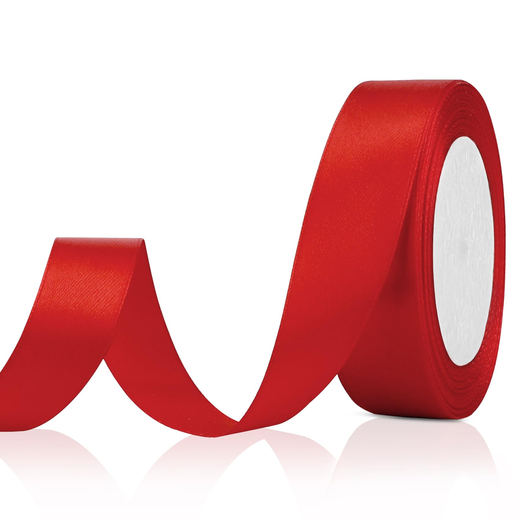 Red Ribbon Satin Ribbon 1 inch 25 Yards Red Ribbon Week Fabric Ribbon ...