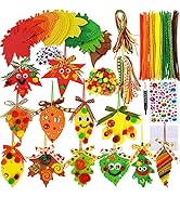 Amazon.com: Winlyn 12 Sets Thanksgiving Craft Kits Fall Kids Crafts DIY ...