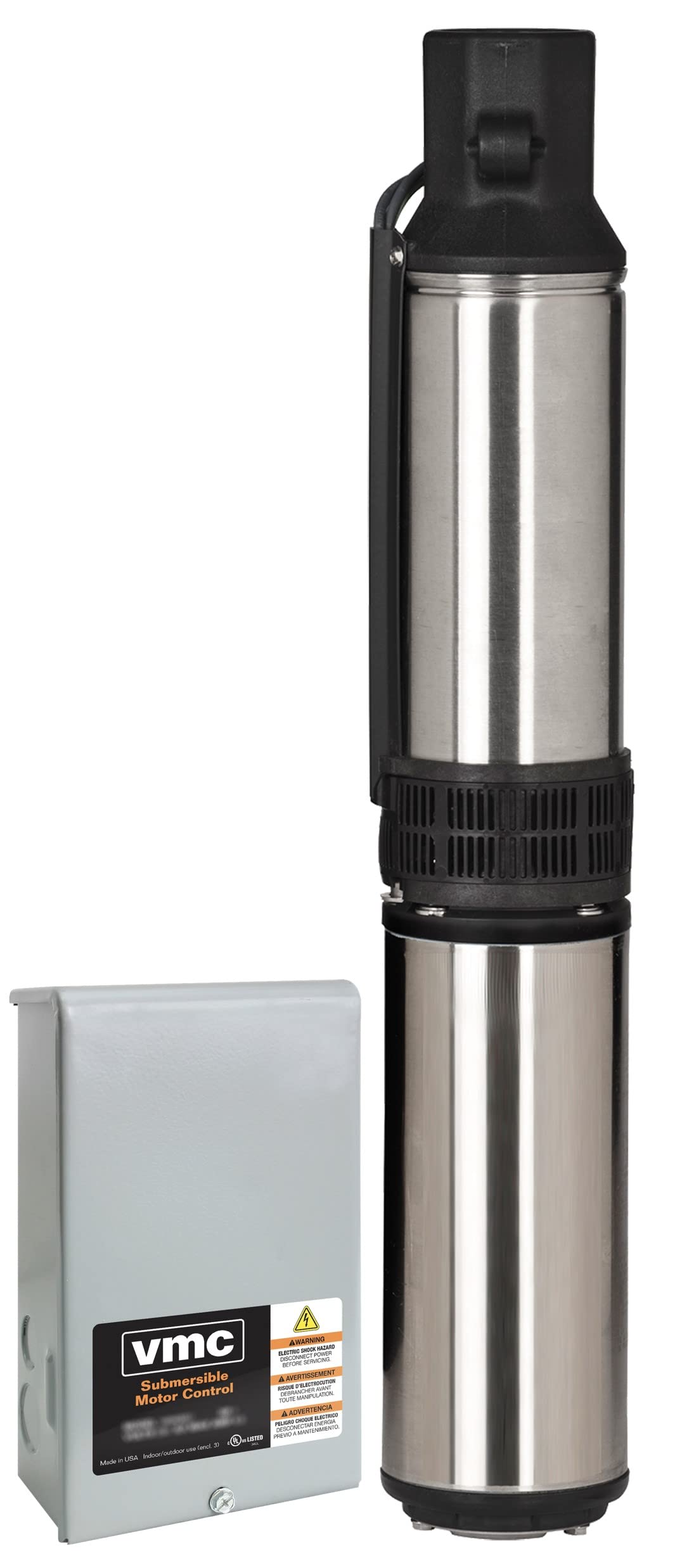 Red Lion 14942406 RL12G07-3W2V 4-inch Submersible Deep Well Pump with ...