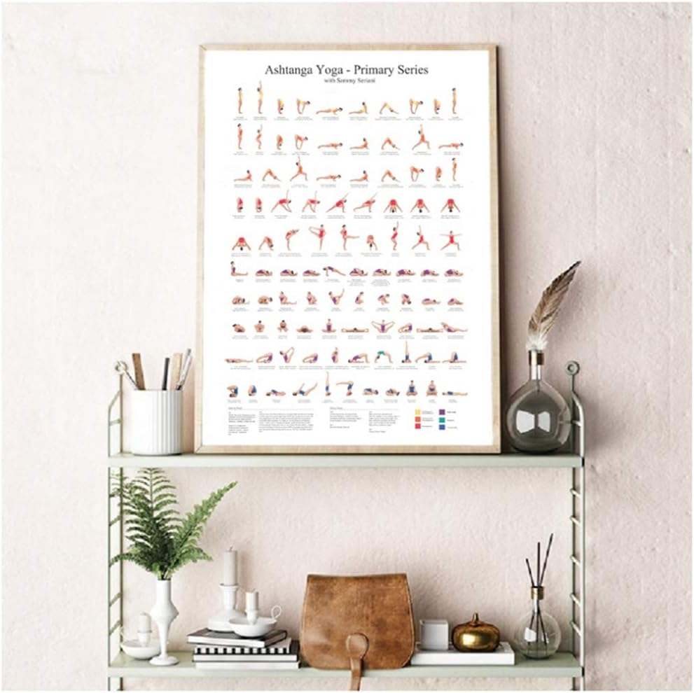 Décoration de la maison Ashtanga Série Primaire Yoga Affiche Toile Art ...