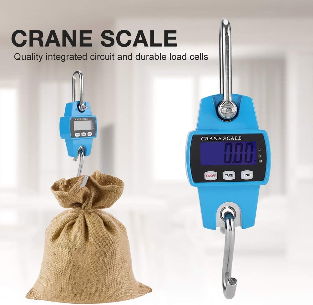 Alupre Digital Sky Blue 300KG Hanging Crane Scale Industrial Hook ...