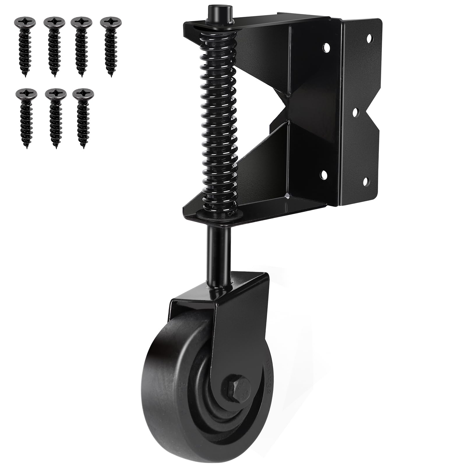 XMZ-DDUP Spring Loaded Gate Caster, Heavy Duty Gate Wheel with 360 ...