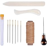 Amazon.com: Shappy 15 Pieces Bookbinding Kit Starter Tools Set Bone Folder Paper Creaser, Waxed ...