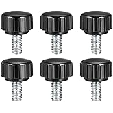 Amazon.com: uxcell M6 x 40mm Metric Male Thread Knurled Clamping Knobs Grip Thumb Screw on Type ...