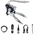 Amazon.com: Huitban Silver Rabbit Corkscrew Opener Set - Luxury Wine ...