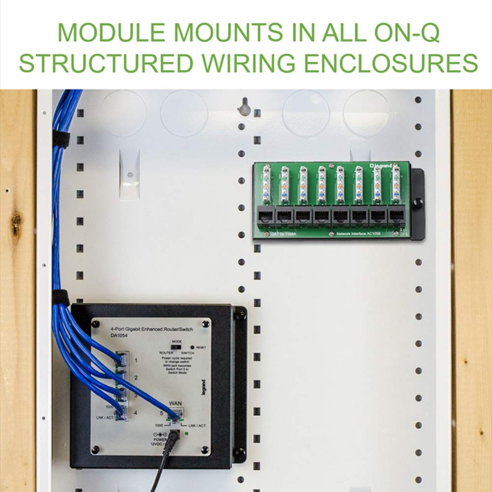 Mua Legrand - OnQ Cat5e Network Interface Module, Wifi Module with 8 ...