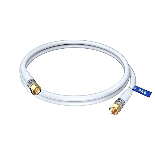 RG6 COAXIAL Cable - Triple Shielded, Non-Oxygen Copper Cable Wire for ...