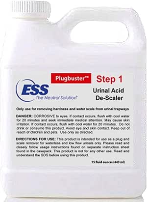 Amazon.com: Commercial Grade Urinal Salt Remover (1 Bottle) Used for ...