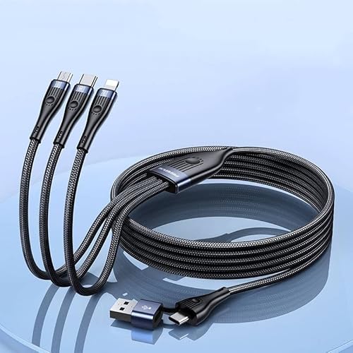 100W USB C to Multi Charging Cable, QC 5A 2-in-1 USB A to C PD Port and ...