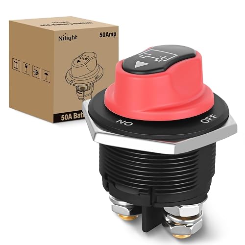 Nilight Battery Disconnect Switch 200A Master Disconnect Isolator 12V ...