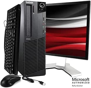 Amazon.com: Lenovo ThinkCentre M91 Desktop, Intel Core i5 3.1 GHz, 8 GB ...