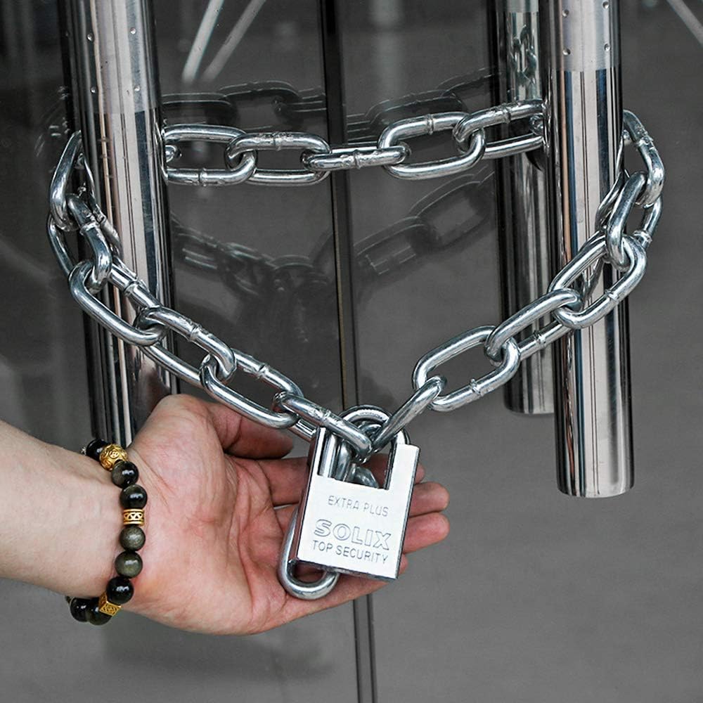 Safety Chain Lock-Chain Length 50 cm, with 8 mm Thick Hardened Special ...