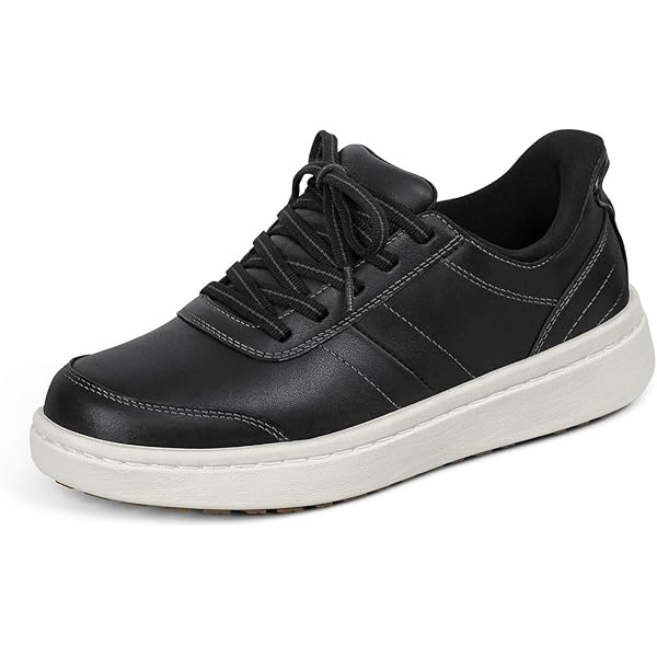 Amazon.com | Orthofeet Women's Orthopedic Black Leather Stroll