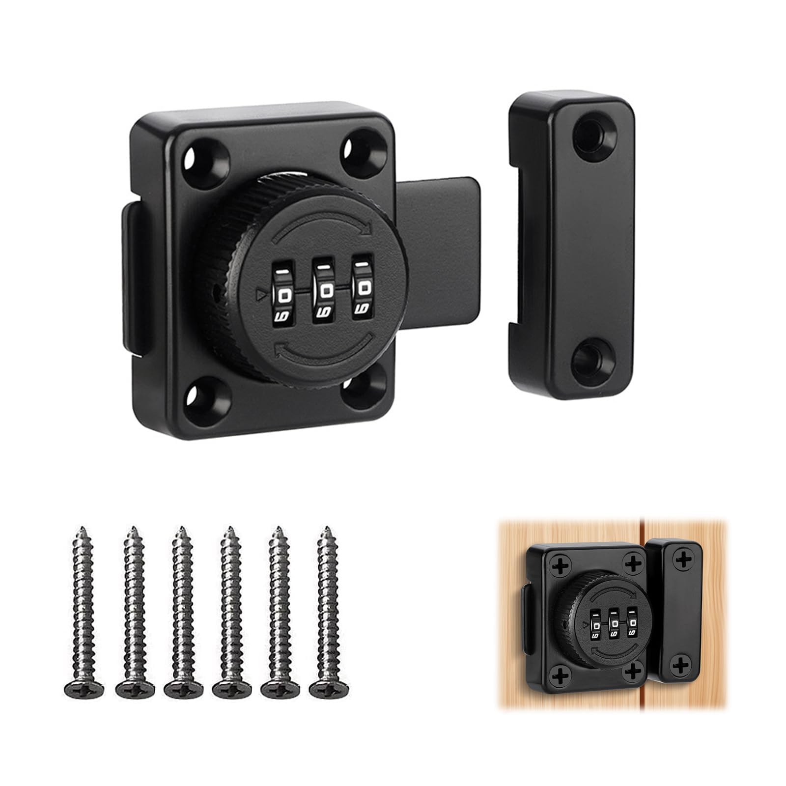 Mua Aninako Door Lock, Rotating, Internal Key, Password Lock, 3-Digit ...