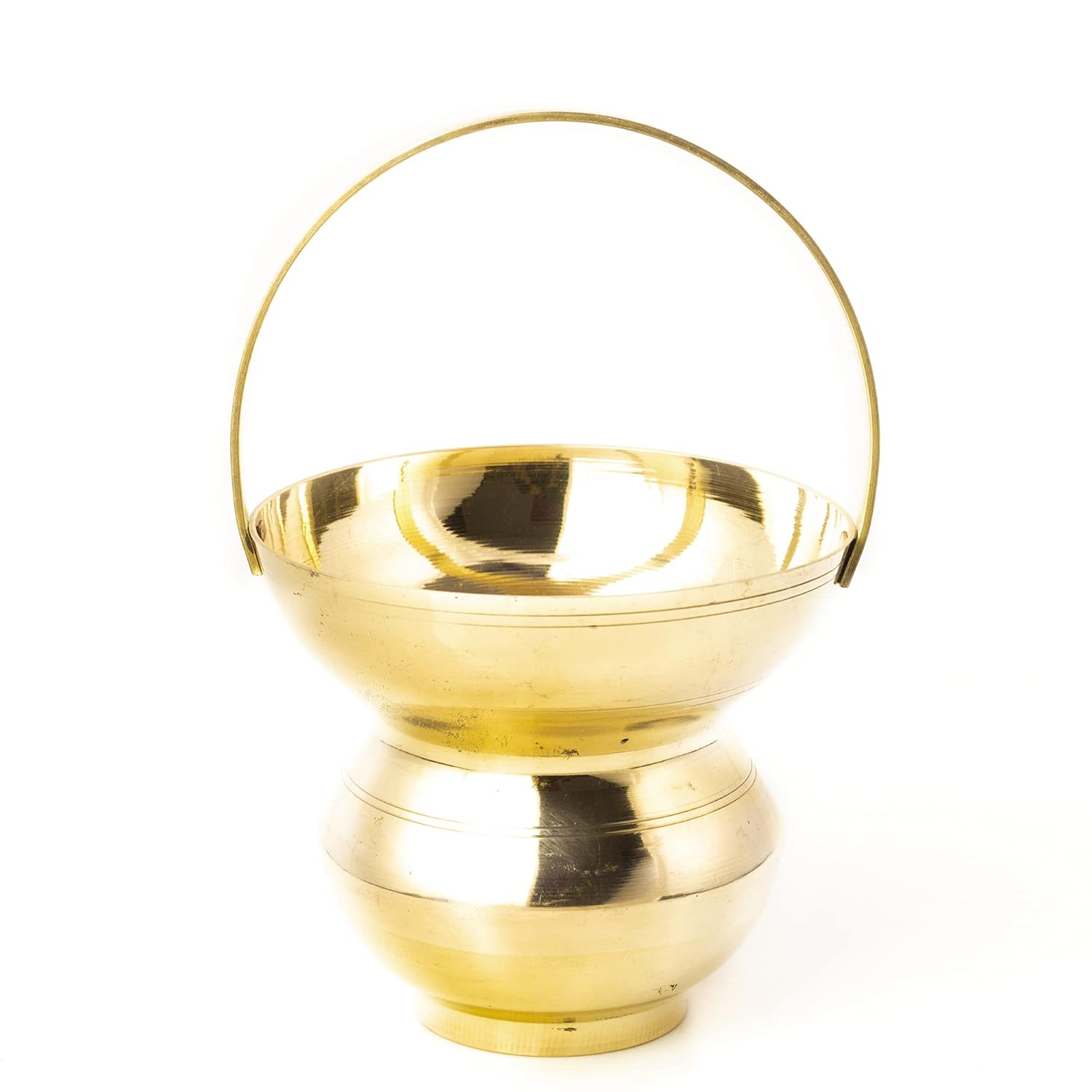 Buy Rolimoli's Brass Kamandal for Gangajal Brass Puja Water Pot/Sadhu ...
